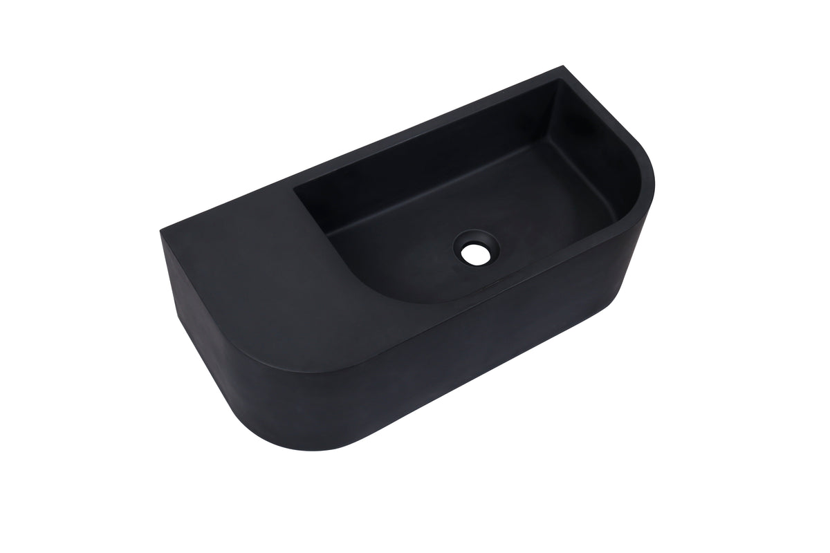 Ultra Modern concrete cement wash basin counter top Wall Hung Basin Ma ...