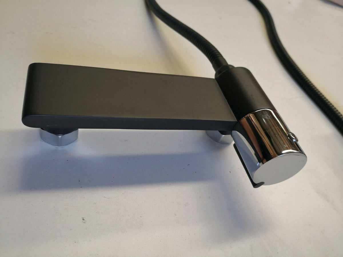 New Shower Progressive mixer tap faucet matte black chrome combine ...